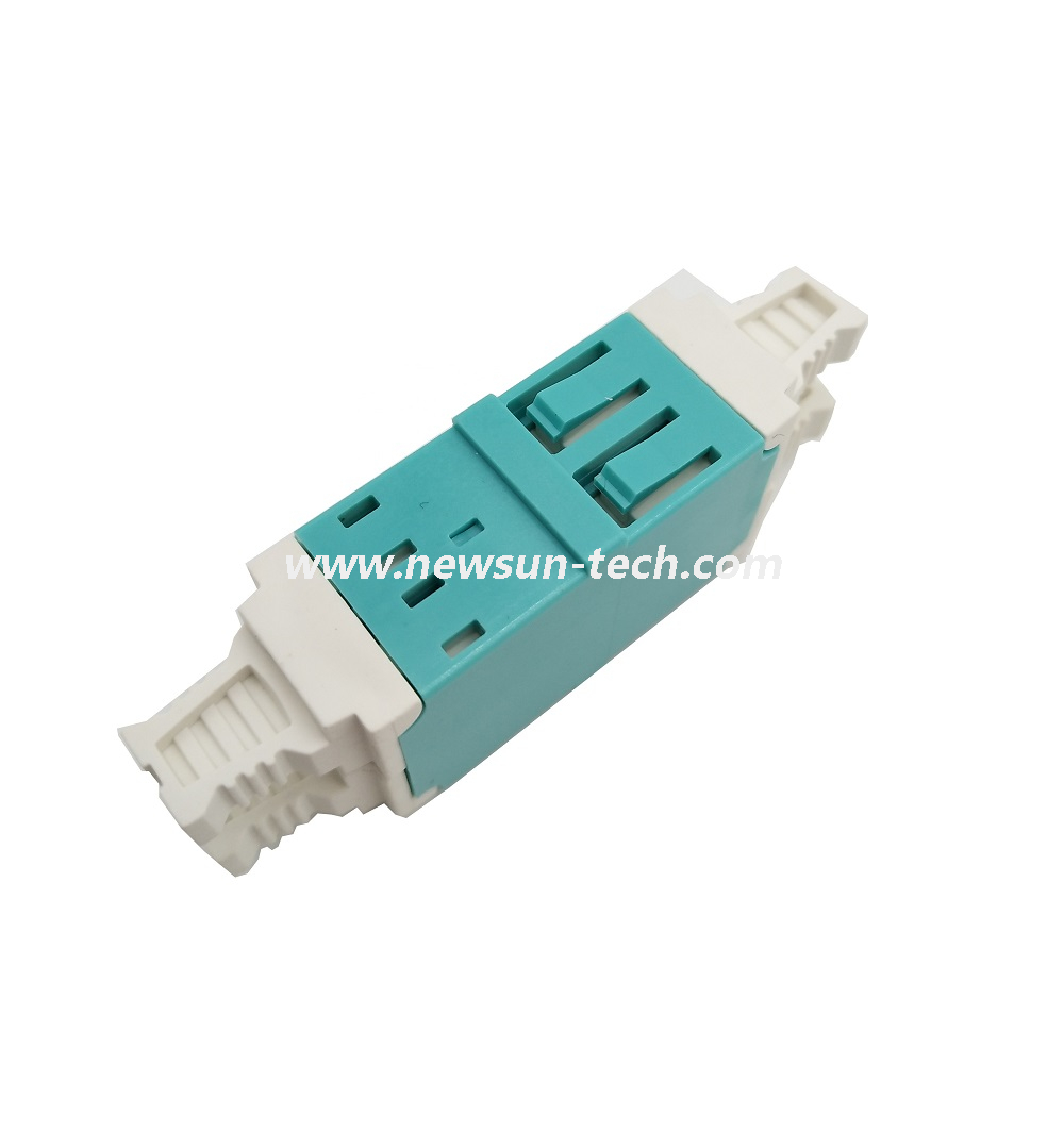 New LC Quad Double Deck 4 Port SM 4 Core UPC OM3 OM4 Fiber Optic ...